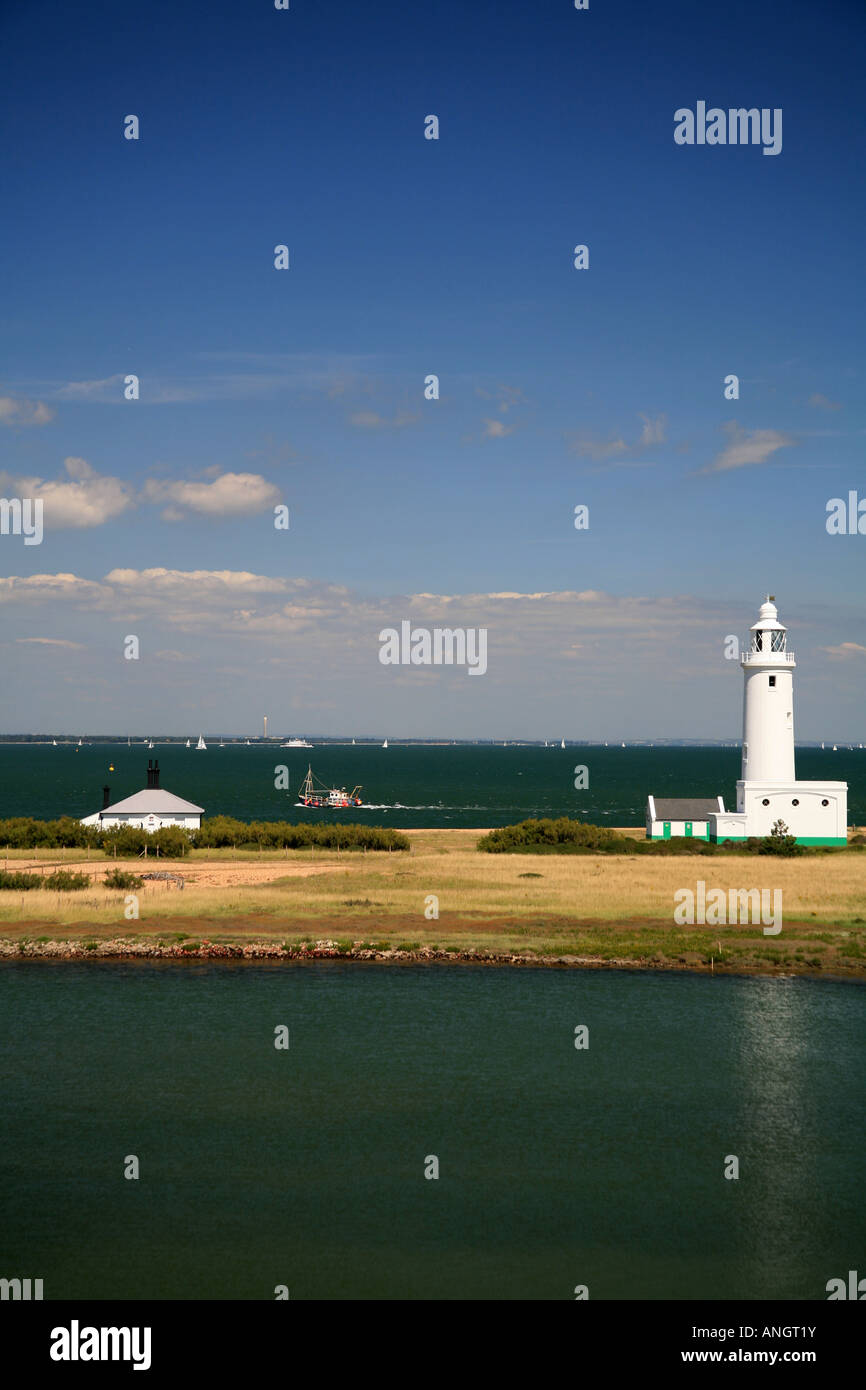 Hurst Point lighthouse The Solent Hampshire UK Stock Photo - Alamy