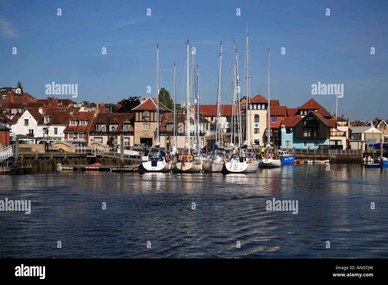 Yachts And Masts Lymington Quay High Resolution Stock Photography and ...