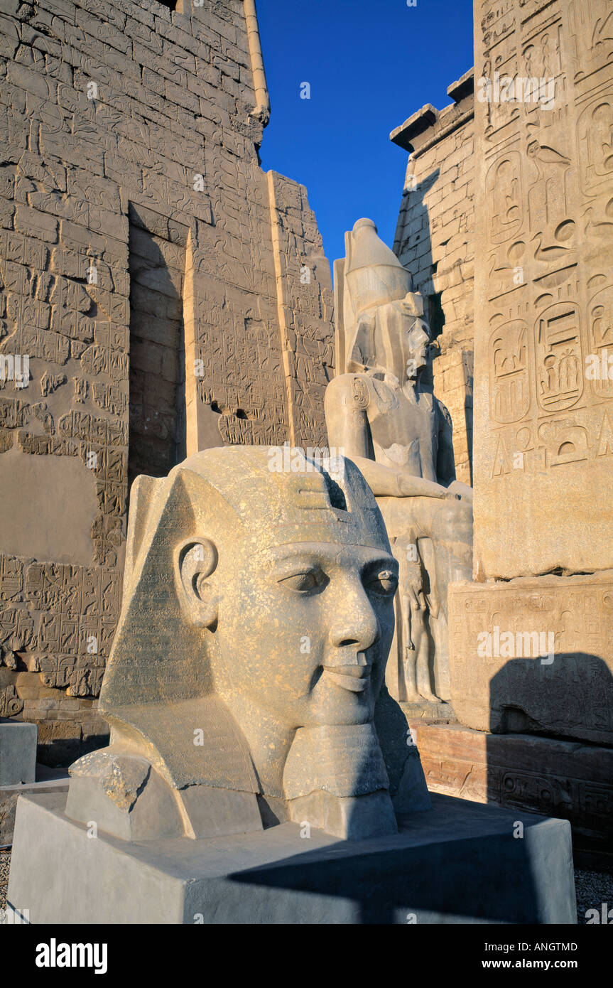 Colossus of Ramses II, Luxor Temple, Luxor, Egypt Stock Photo - Alamy
