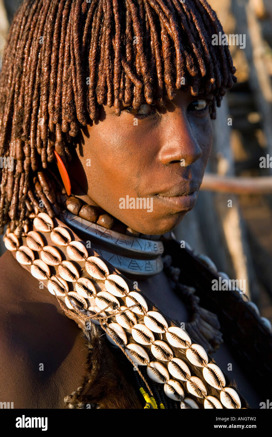 Hamer Woman, Hamer Tribe, Lower Omo Valley, Southern Ethiopia Stock ...