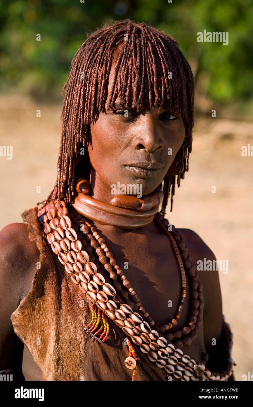 Hamer Woman, Hamer Tribe, Lower Omo Valley, Southern Ethiopia Stock ...
