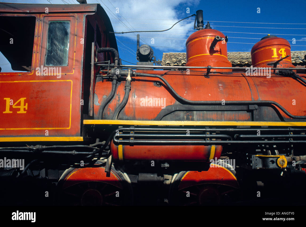 Locomotive, Cuenca, Ecuador Stock Photo - Alamy