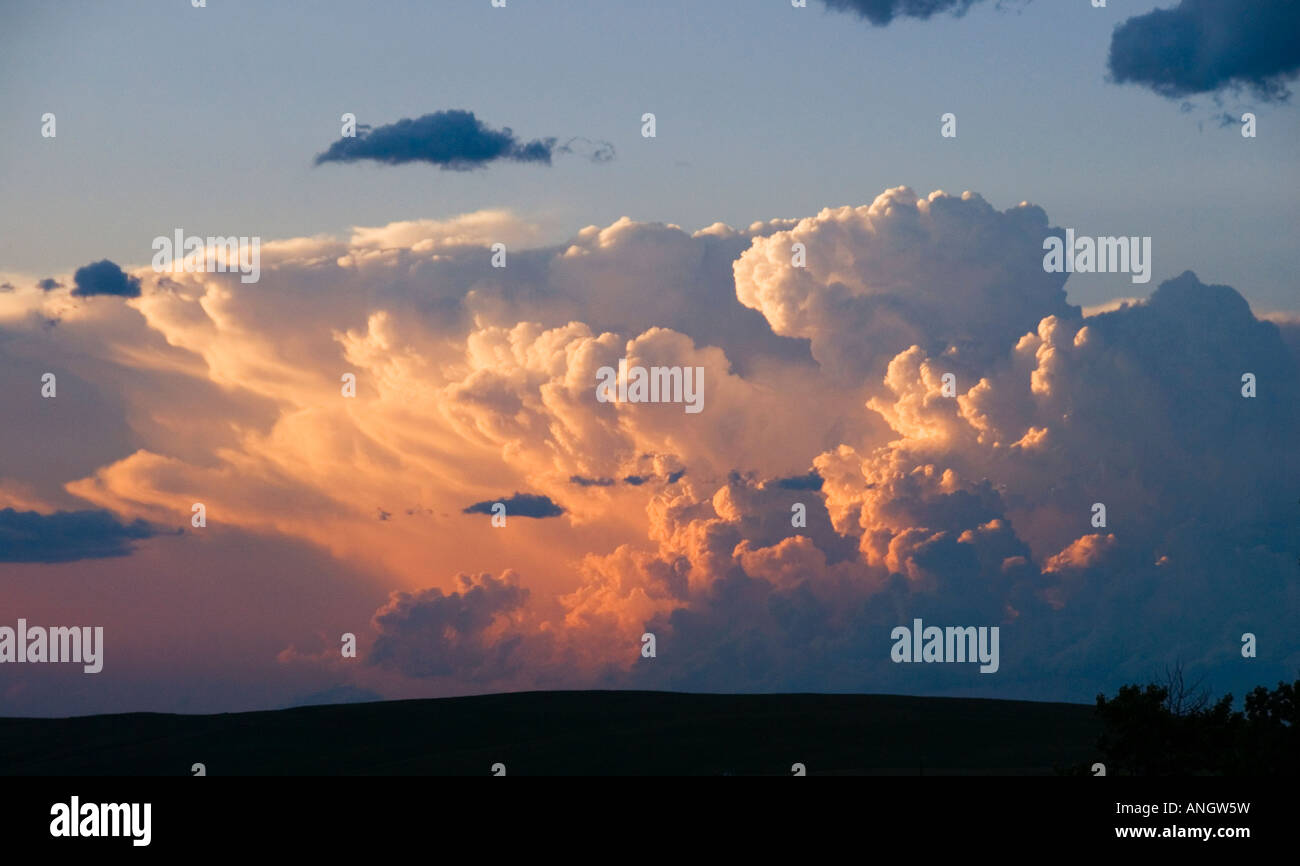 Anvil Cumulonimbus Cloud. These clouds form as the tremendous upward ...