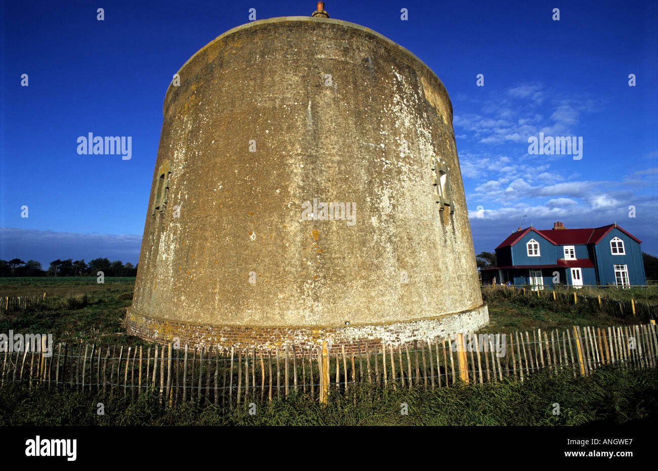 Martello Tower, East Lane Bawdsey, Suffolk, UK Stock Photo - Alamy