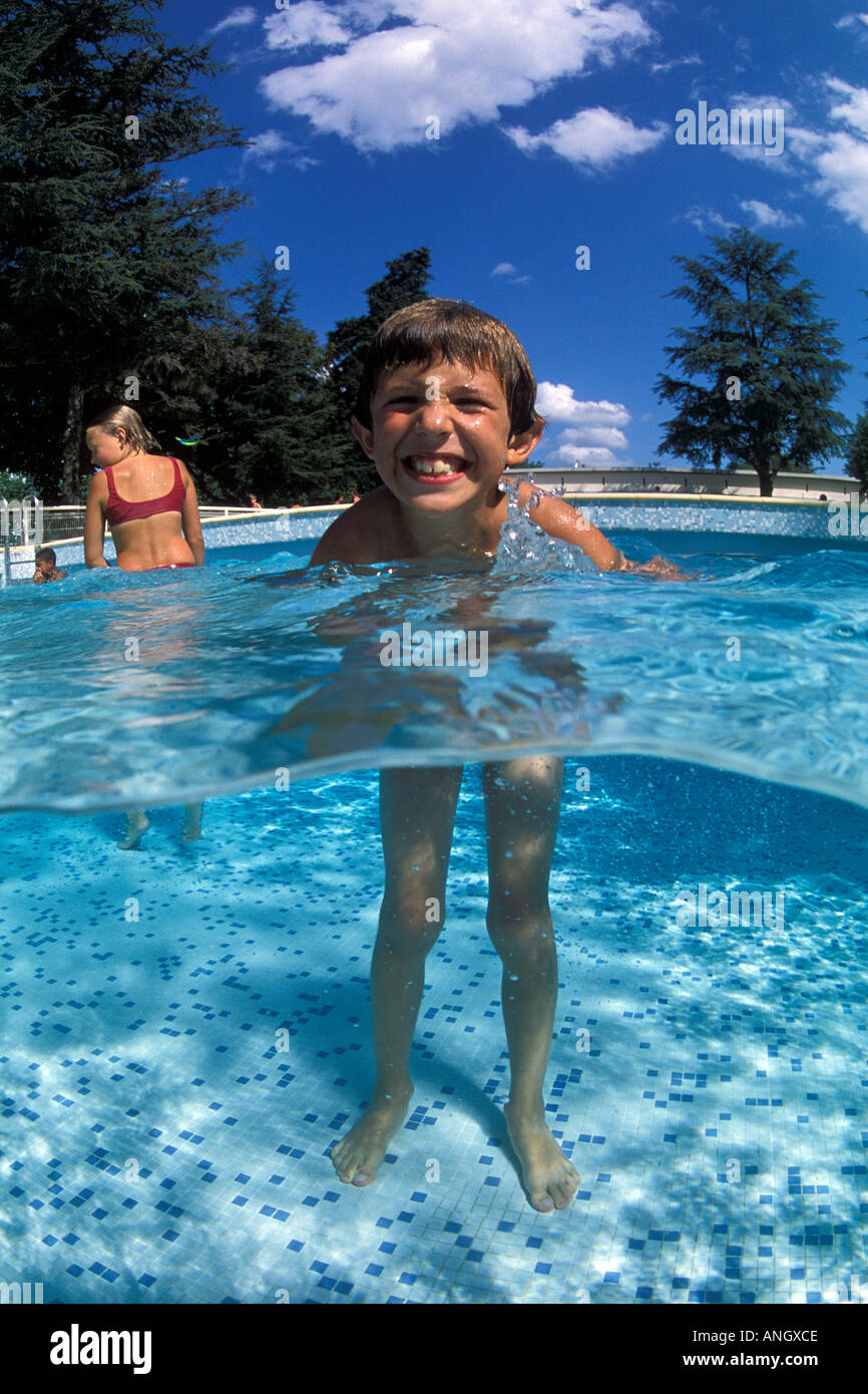 Standing in swimming pool under water hi-res stock photography and ...