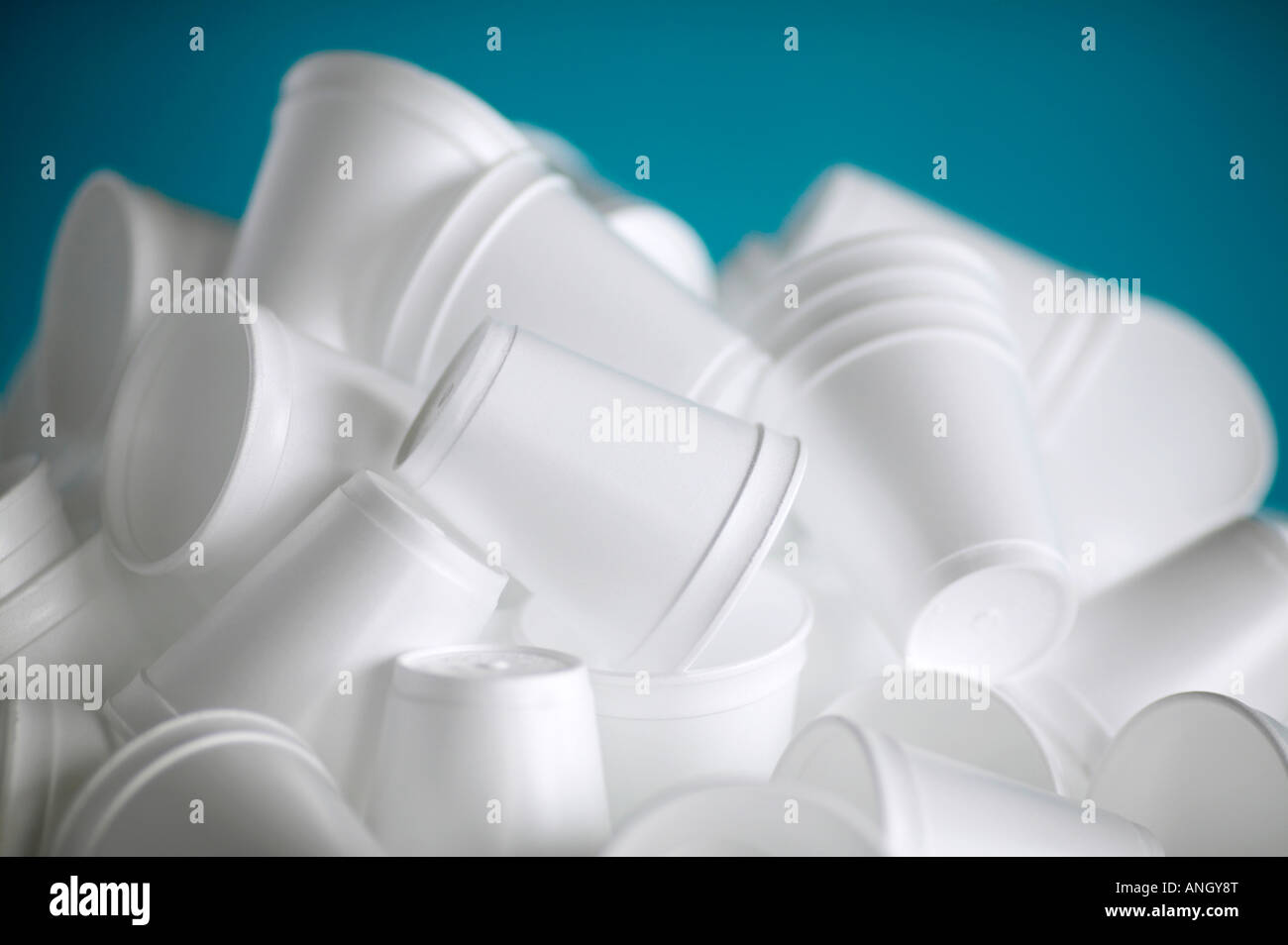 A pile of empty new styrofoam cups, Montreal, Quebec, Canada Stock ...