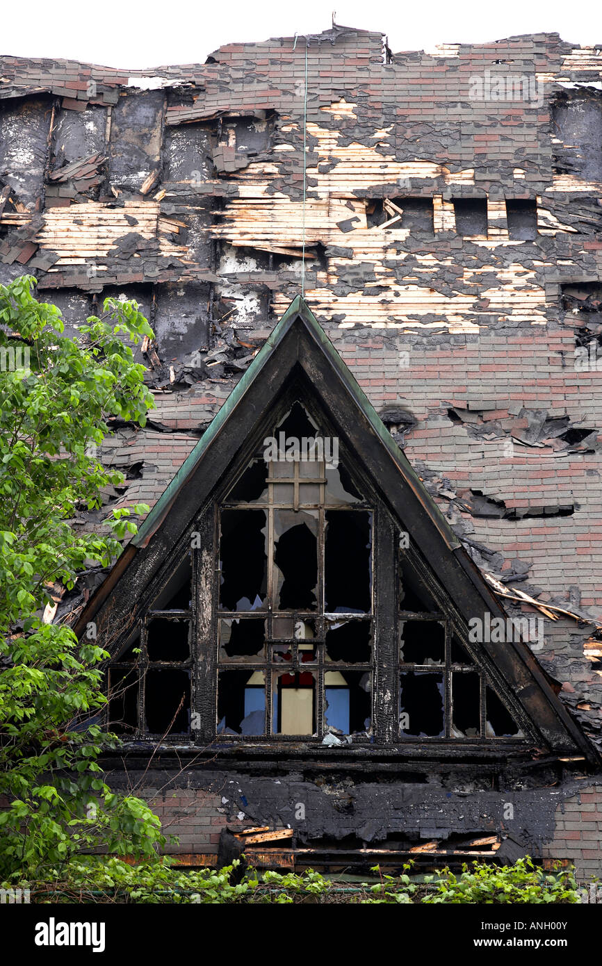 Burnt out church High Resolution Stock Photography and Images - Alamy
