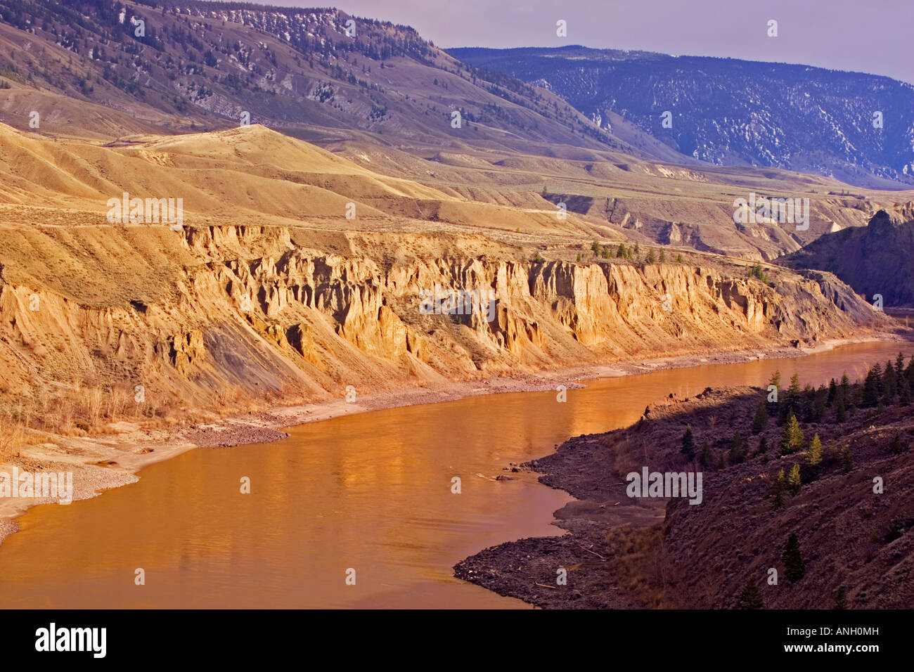 Fraser river in the cariboo region british columbia hi-res stock ...