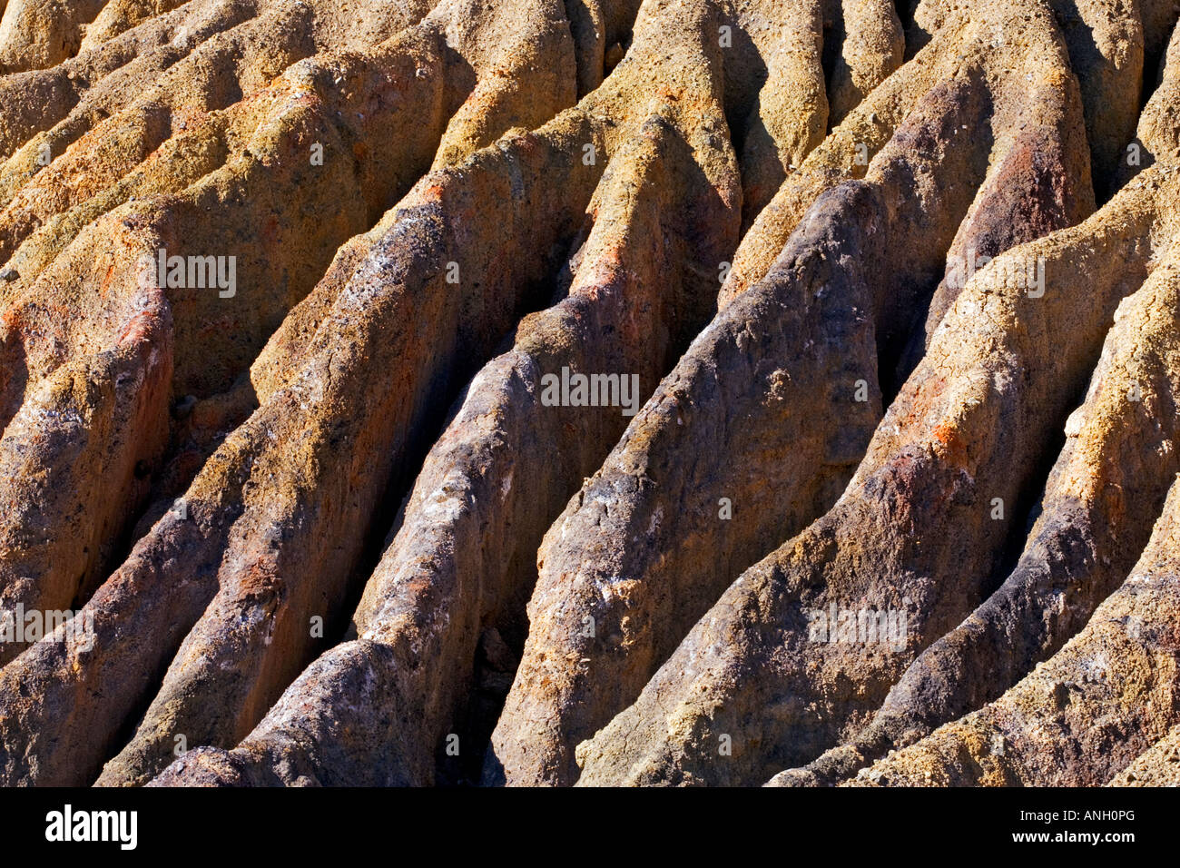 Erosion patterns, Middle Fraser Canyon, British Columbia, Canada Stock ...