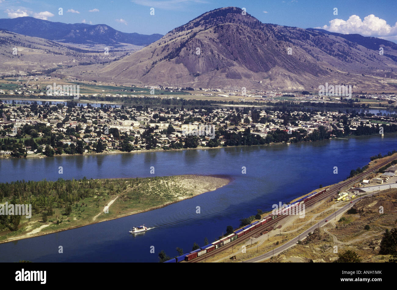 Paddle wheeler on Thompson River, Kamloops, British Columbia, Canada ...