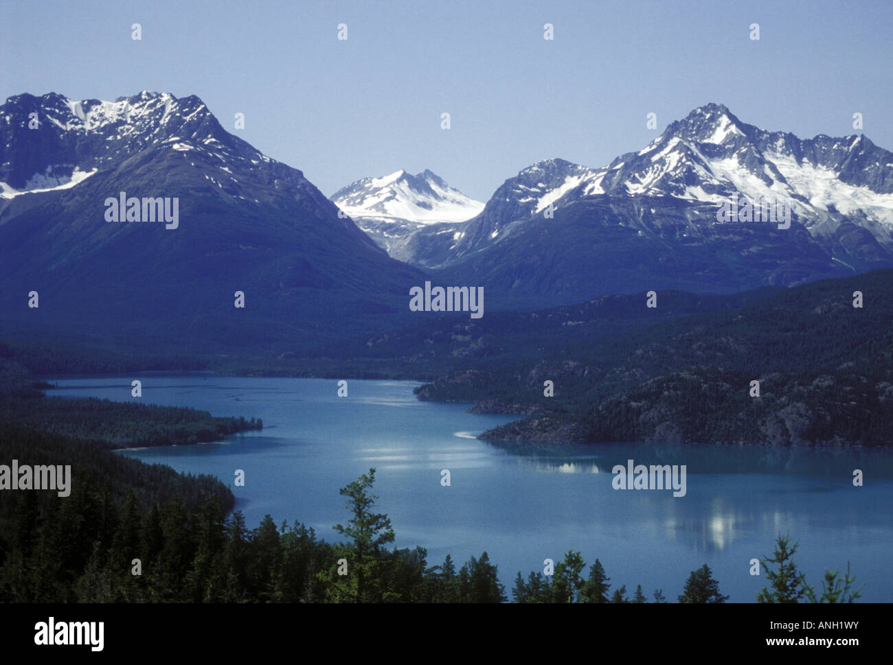 Tatlayoko Lake and Coast Mountains, Chilcotin region, British Columbia ...