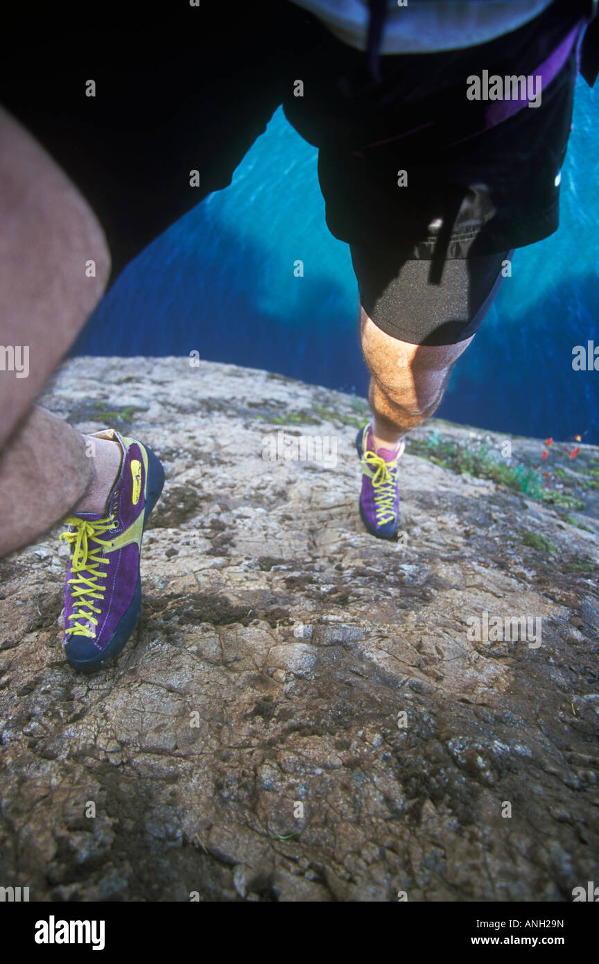 Climbing devils ladder on comox lake hi-res stock photography and ...