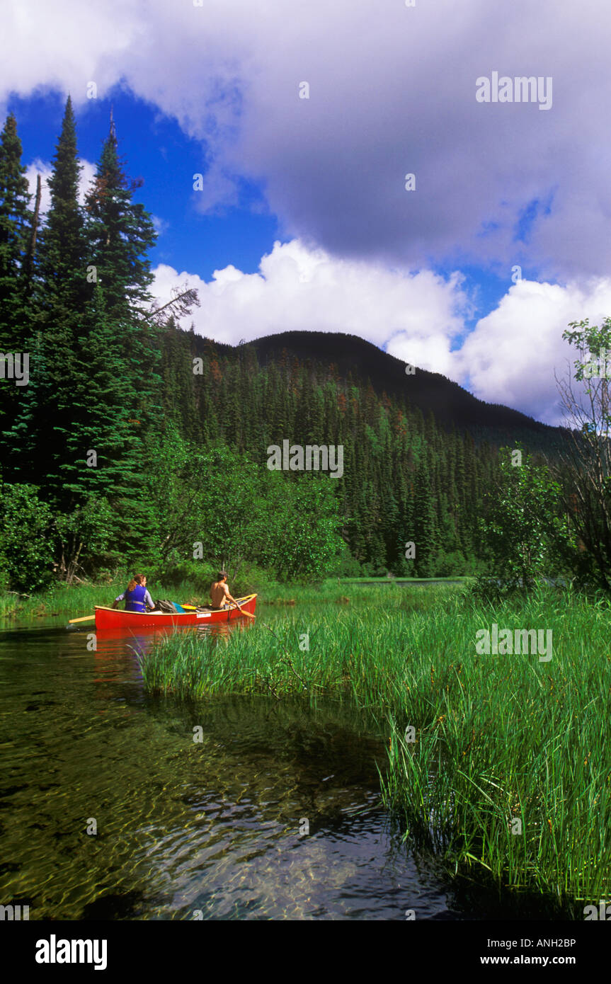 Canoeing in Bowron Lakes Provincial Park, British Columbia, Canada ...