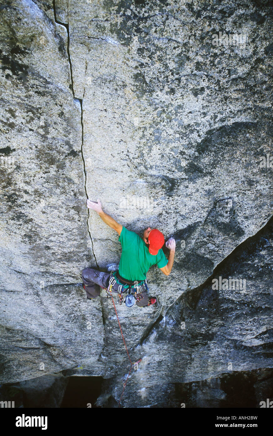Man ascends Claim Jumper, Nightmare Rock, Murrin Park, Squamish ...