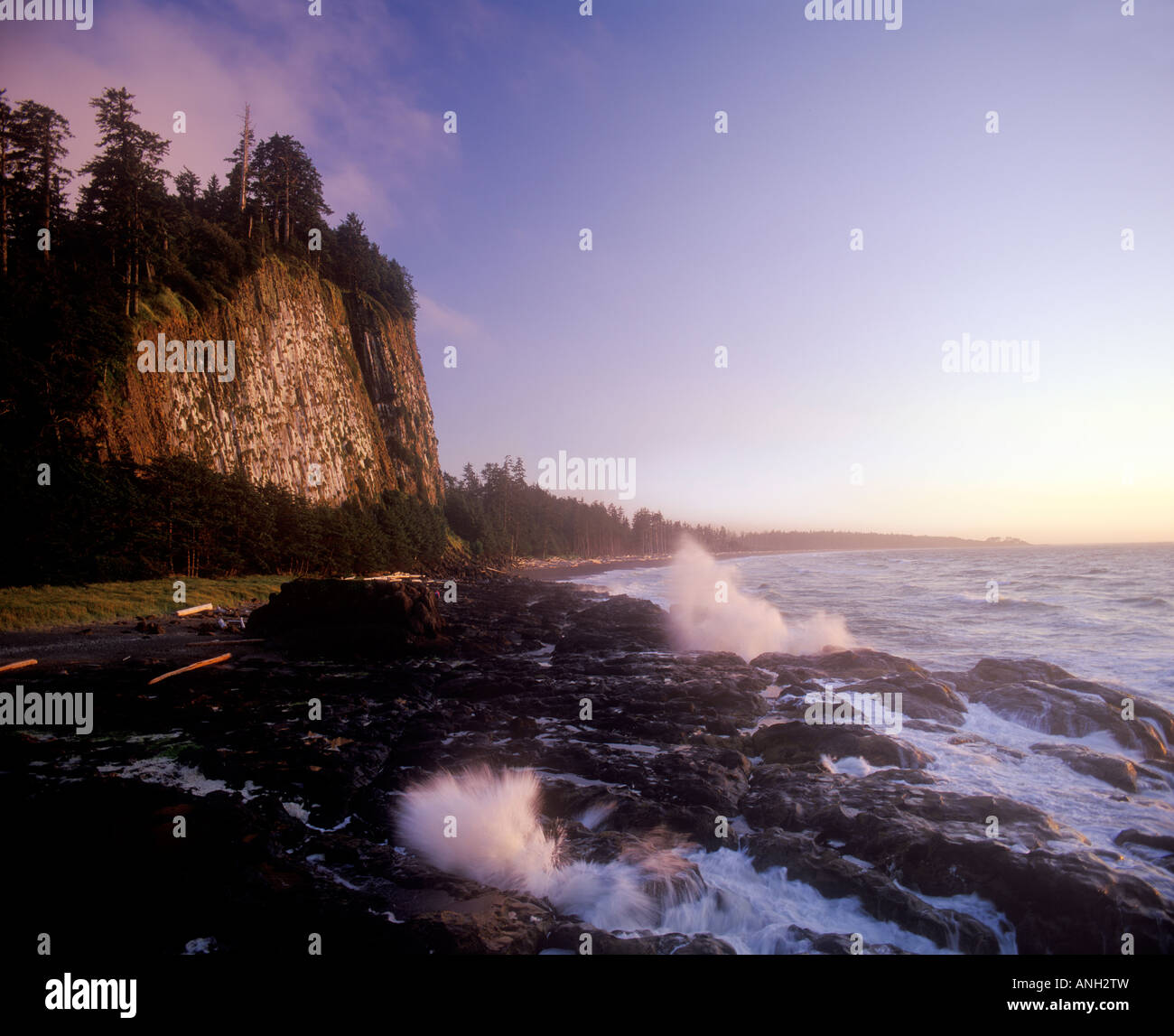 Tow Hill and Blow Hole, Haida Gwaii, British Columbia, Canada Stock ...