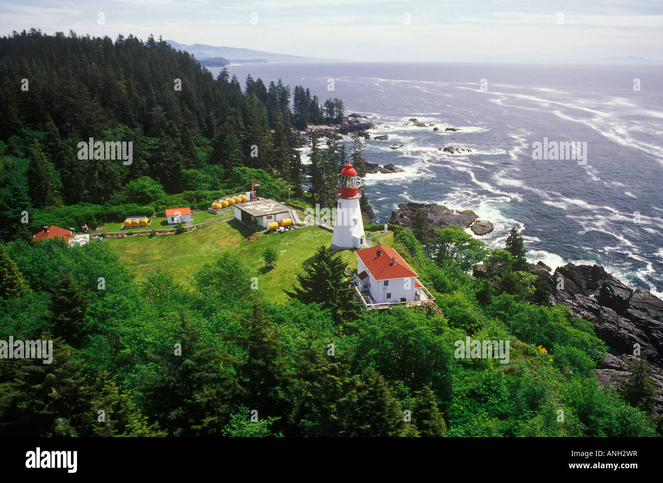 Pachena Point Lighthouse, West Coast Trail, Vancouver Island, British ...