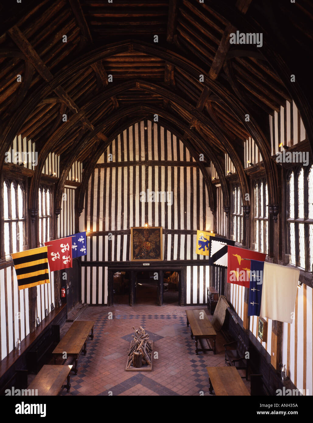 Great Hall, The Old Hall, Gainsborough, Lincolnshire, England Stock ...
