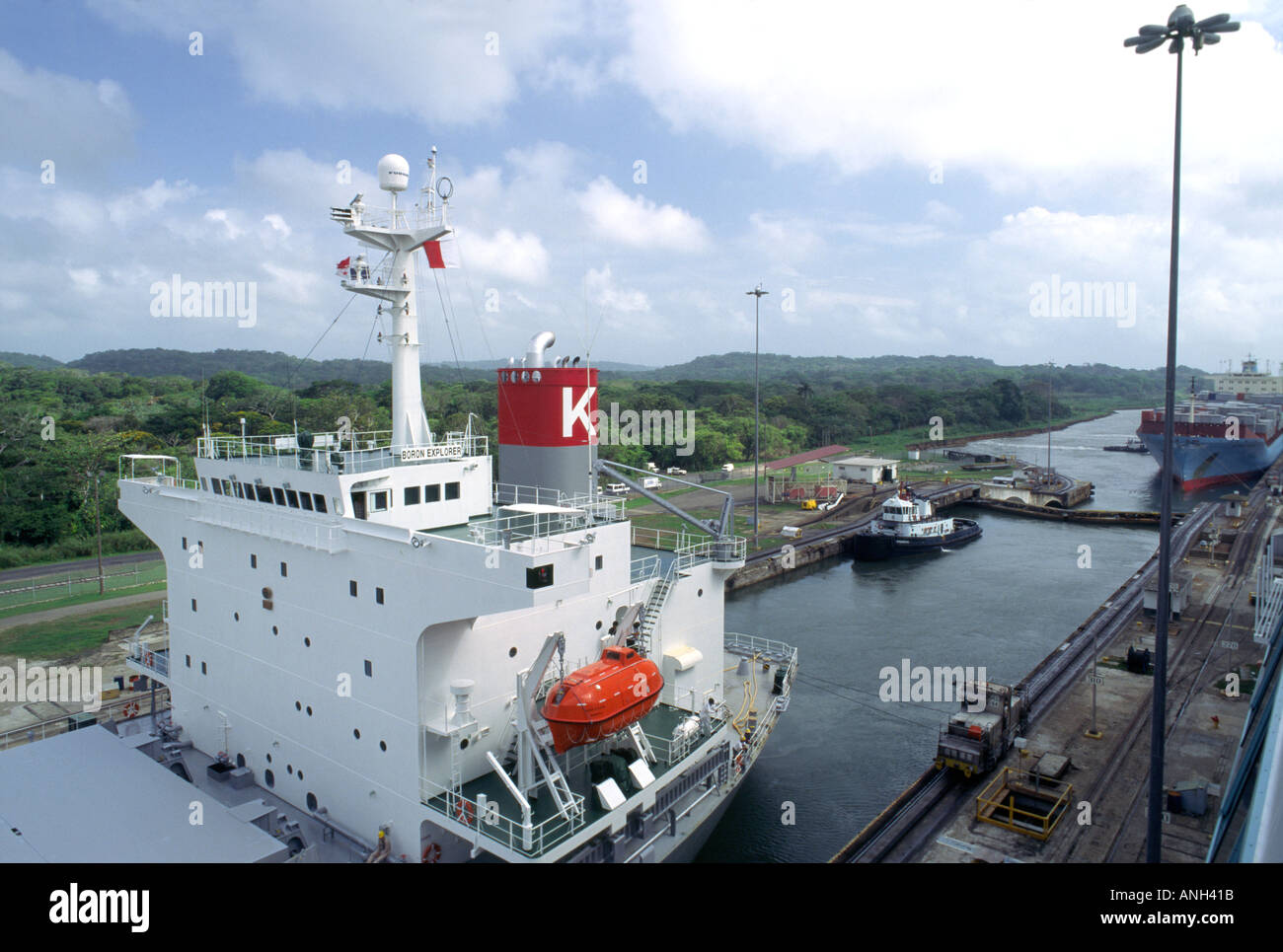 Gatun Lock, Panama Canal, Panama, Central America Stock Photo - Alamy