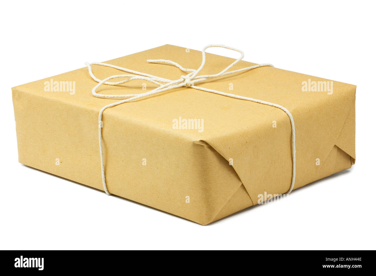 Plain Brown Parcel Cutout Stock Photo - Alamy