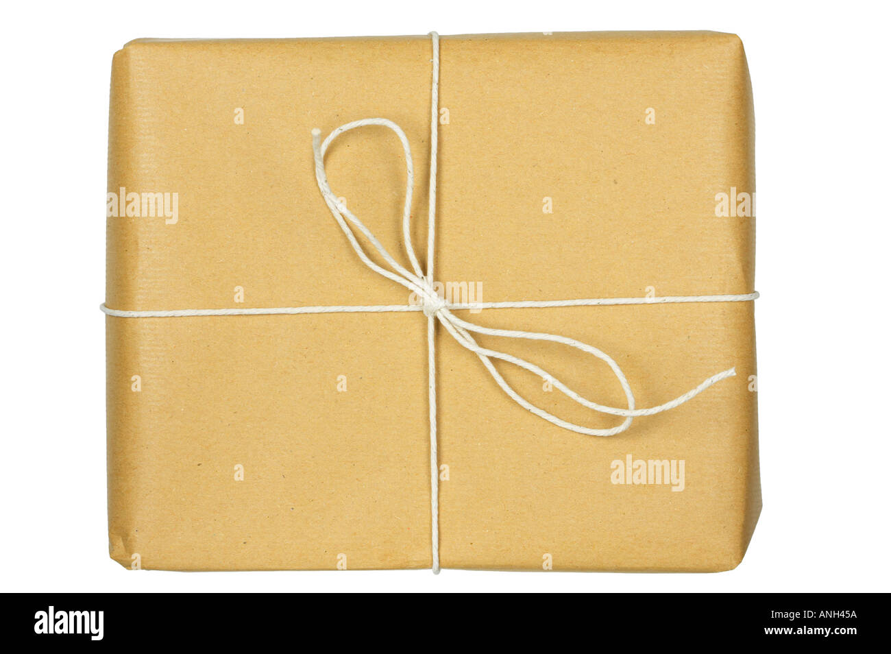 Plain Brown Parcel Cutout Plan View Stock Photo - Alamy
