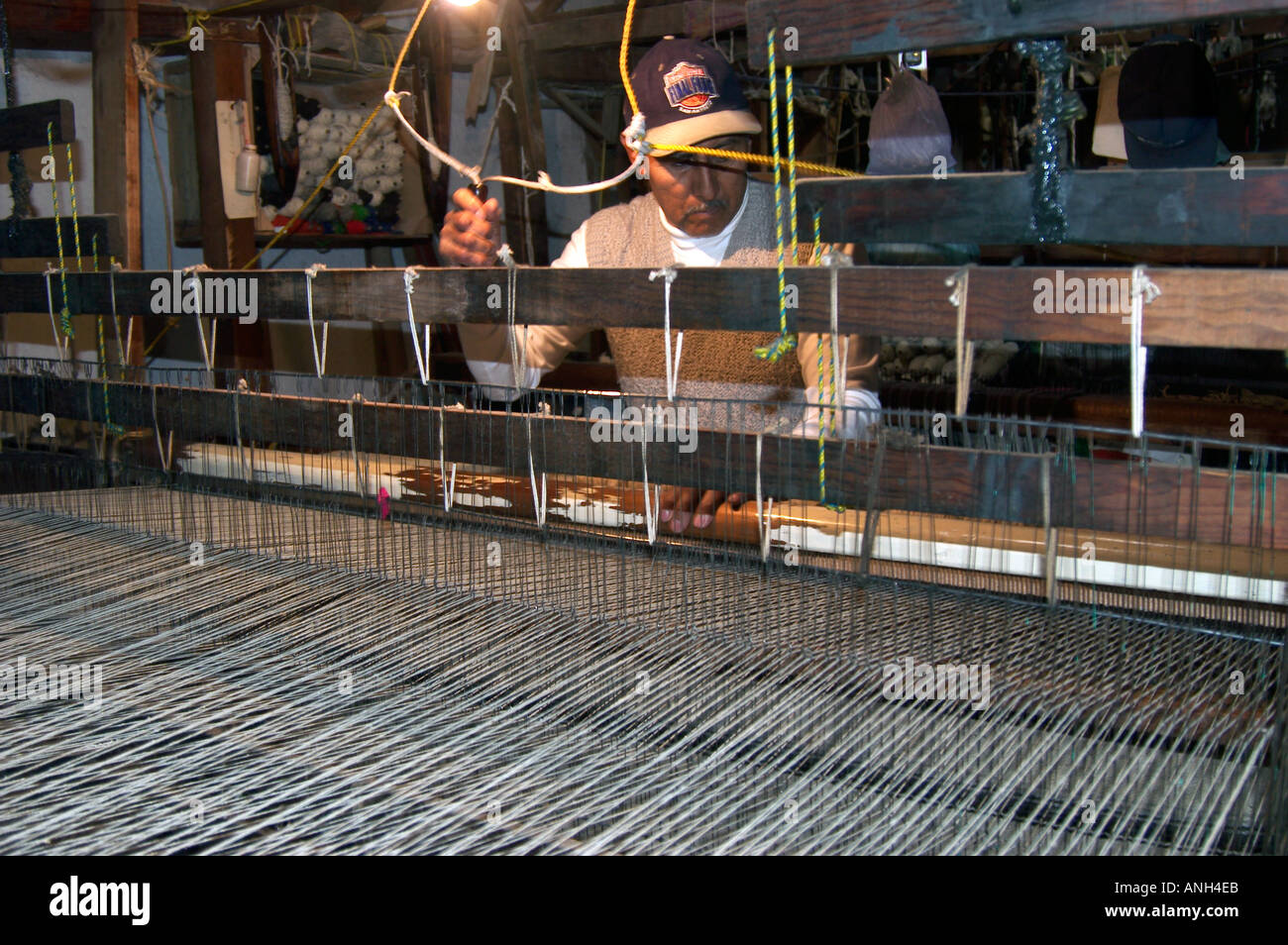 weavers loom Mexico Stock Photo - Alamy