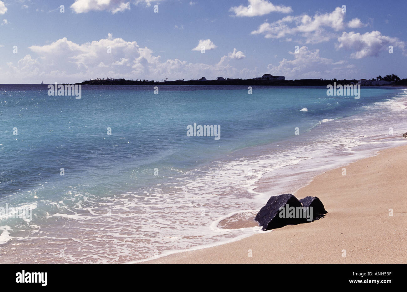 st maarten beach sea Stock Photo - Alamy