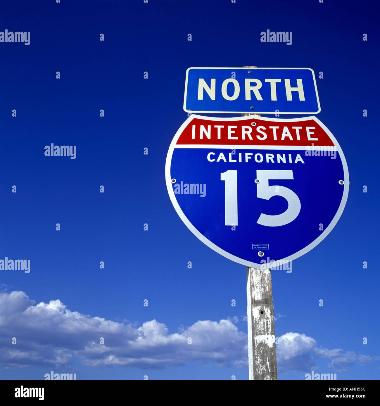 Interstate 15 road sign california hi-res stock photography and images ...