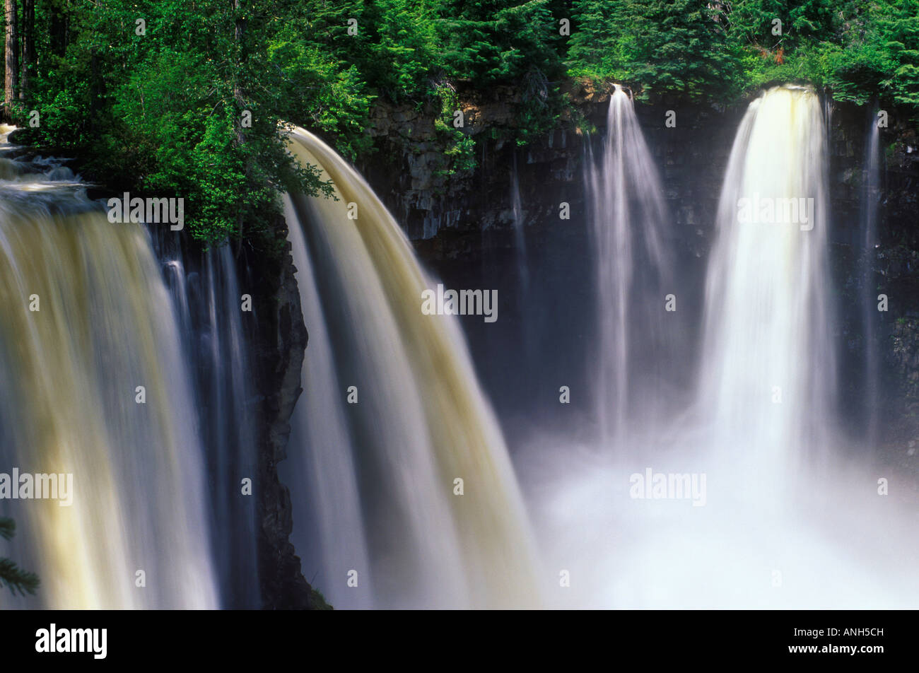 Canim Falls, Wells Gray Provincial Park, British Columbia, Canada Stock ...