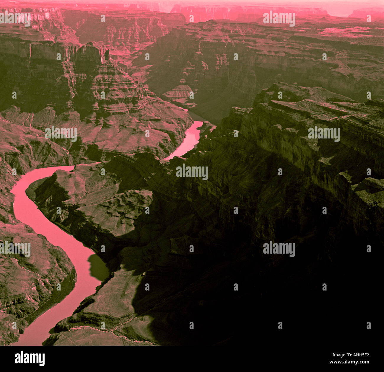GRAND CANYON BIRDS EYE VIEW Stock Photo - Alamy