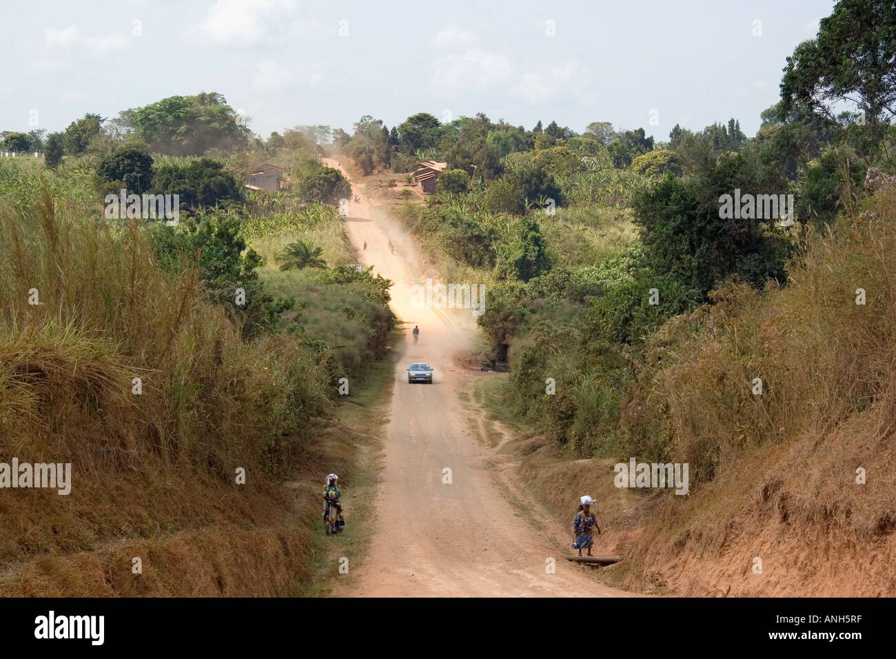 Dirt road, Uganda, Africa Stock Photo - Alamy