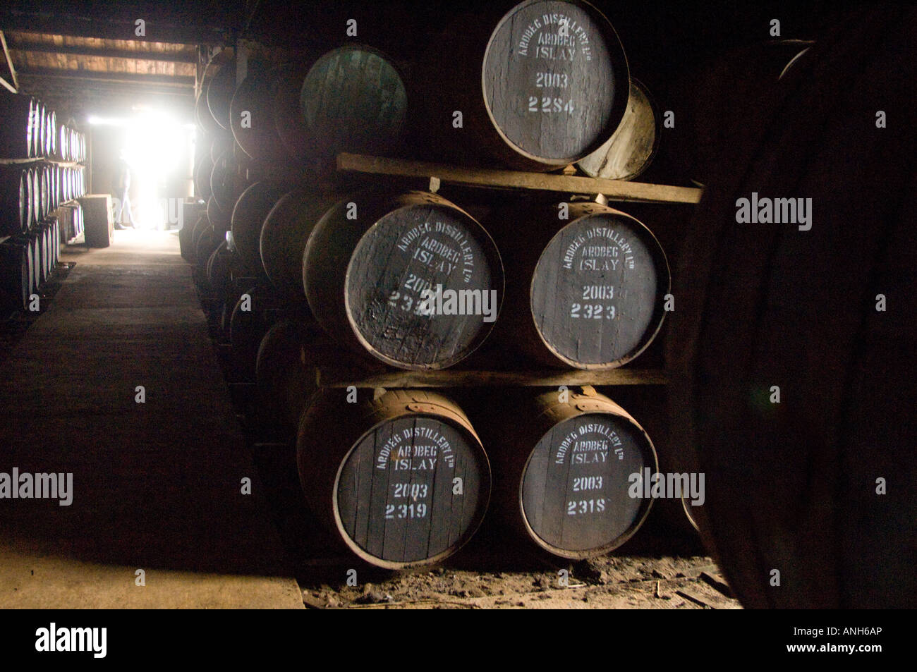 Casks whisky maturing in warehouse hi-res stock photography and images ...