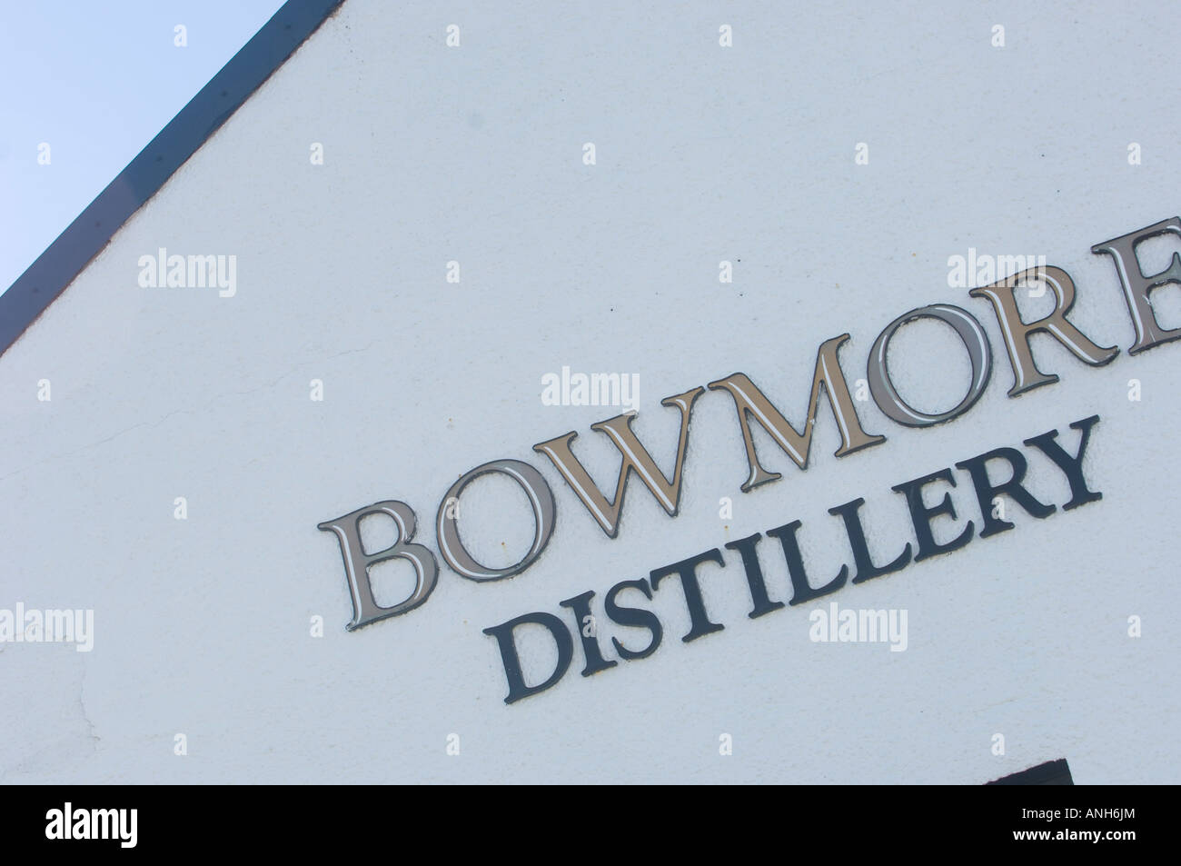 Bowmore Distillery sign Islay Scotland Stock Photo - Alamy