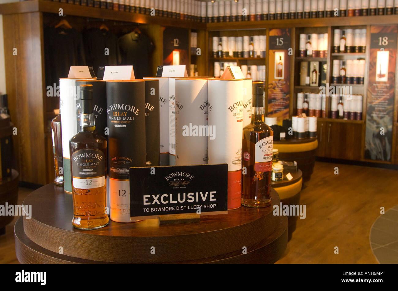 Whisky shop with some exclusive whisky for sale Stock Photo - Alamy