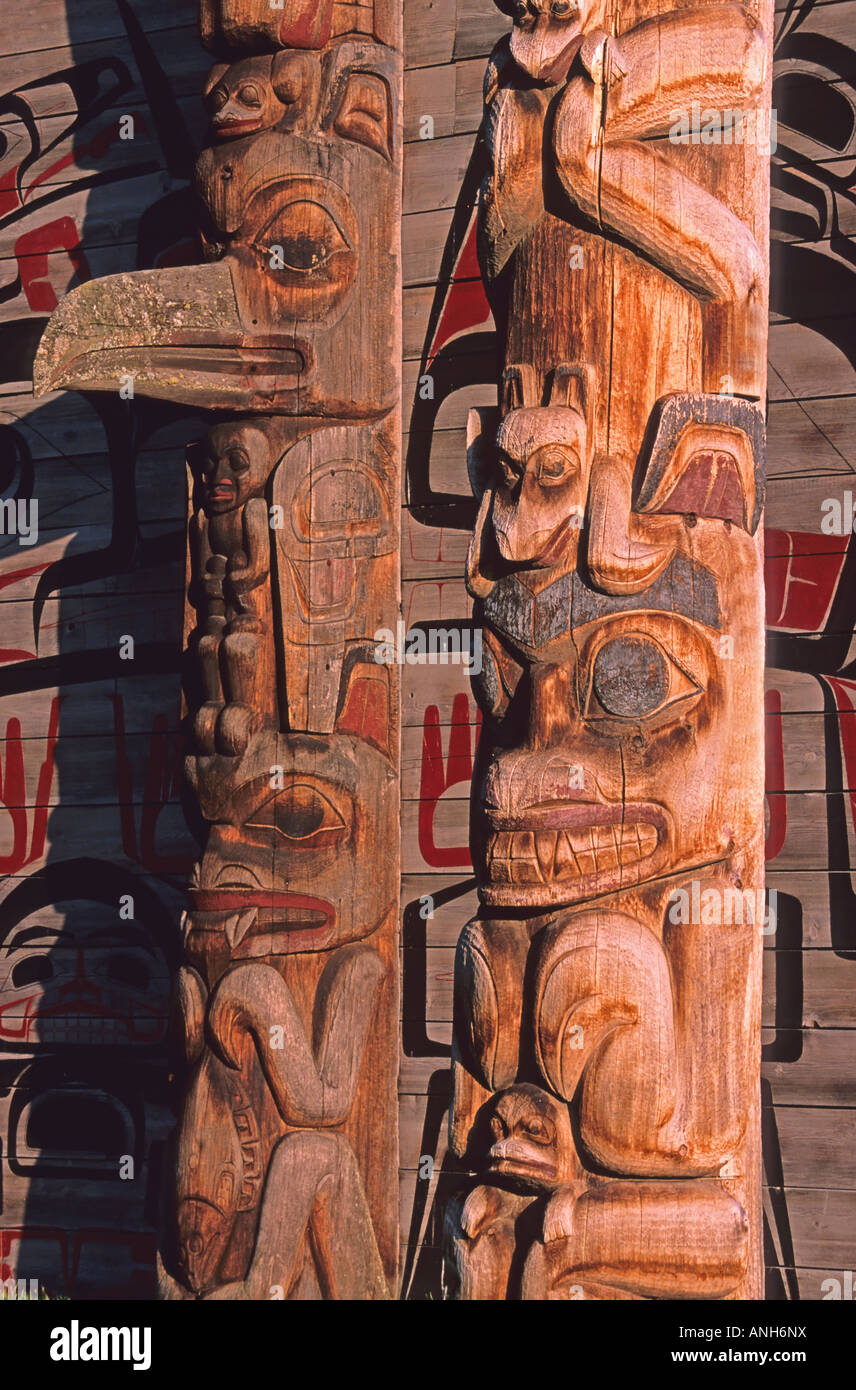 Ksan Historical Village, a reconstructed traditional Gitxsan village on ...
