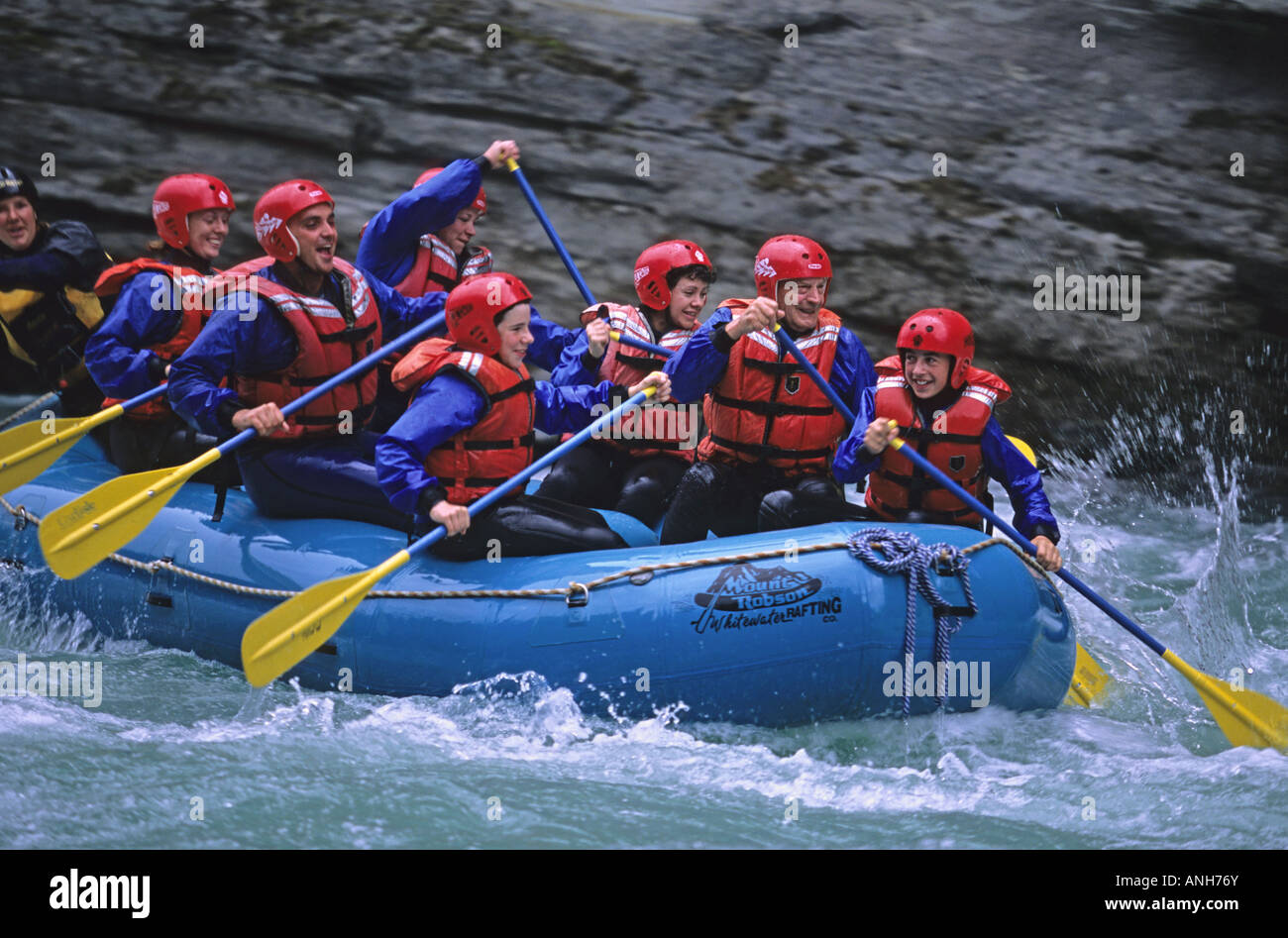 Whitewater rafters on the fraser river hi-res stock photography and ...