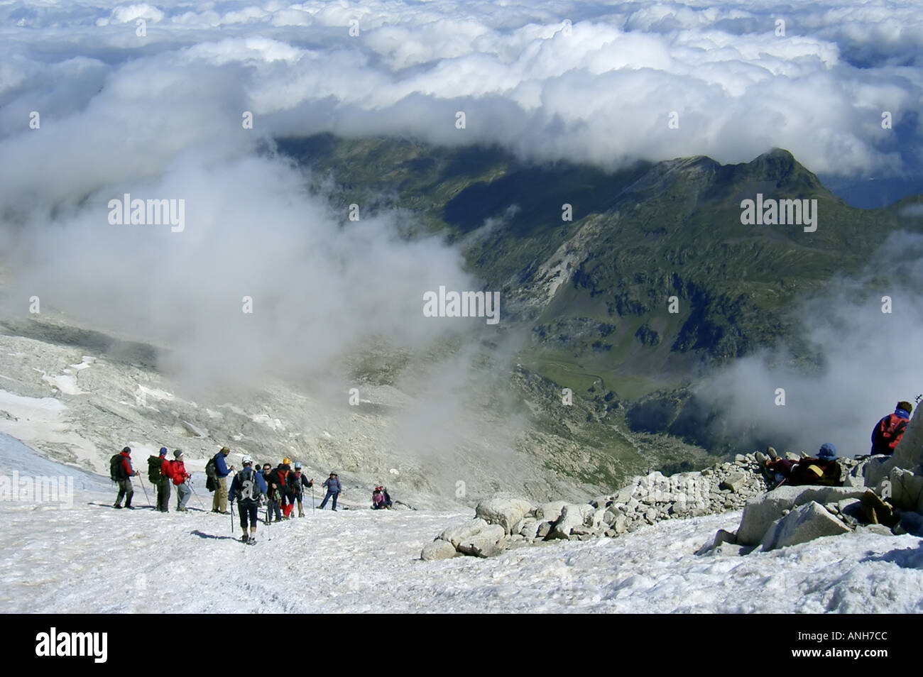 Trekking Aneto peak Pyrenees Stock Photo - Alamy