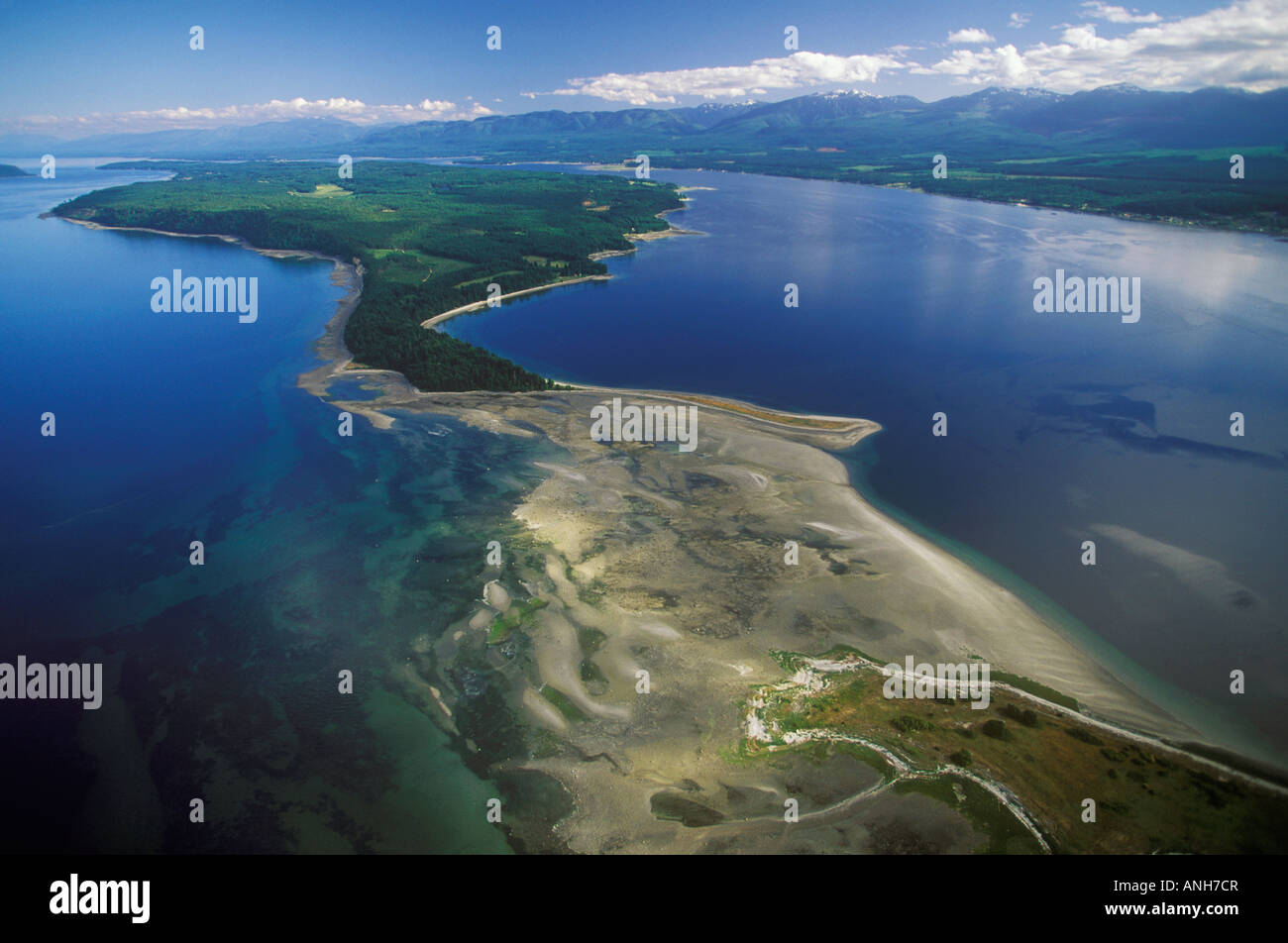 Aerial of Denman Island, British Columbia, Canada Stock Photo - Alamy