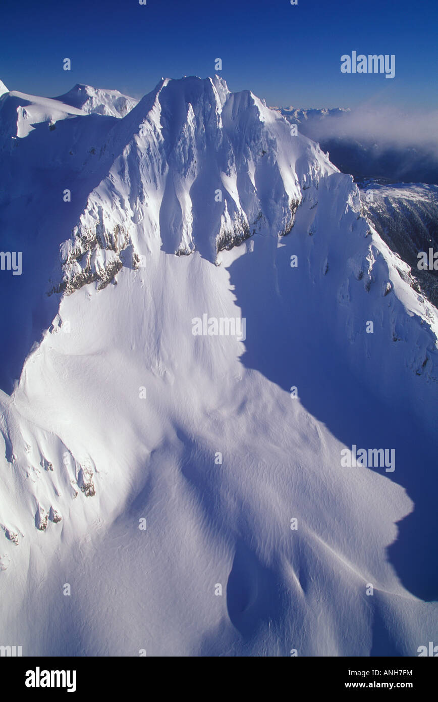 Aerial of Mount Garibaldi Provincial Park, British Columbia, Canada ...