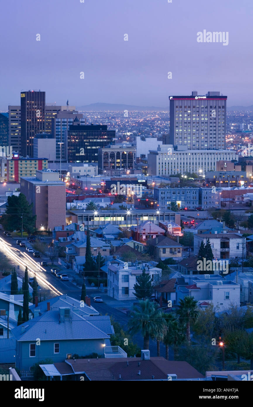Skyline city el paso evening hi-res stock photography and images - Alamy