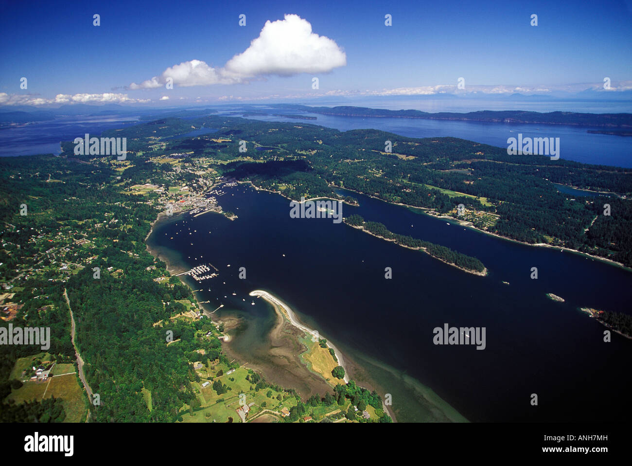 Aerial of Salt Spring Island, British Columbia, Canada Stock Photo - Alamy