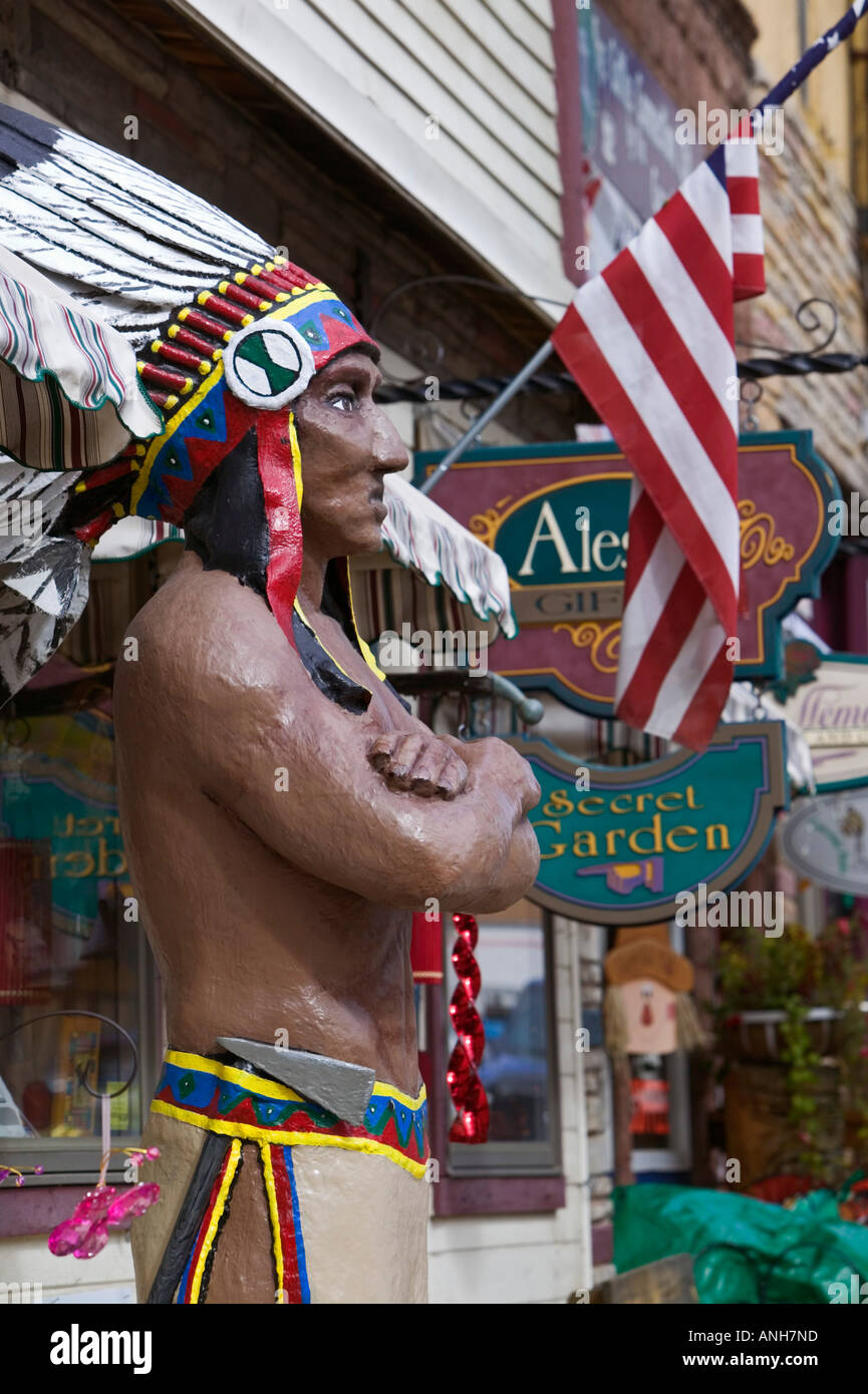 Native american statue osceola wisconsin hi-res stock photography and ...