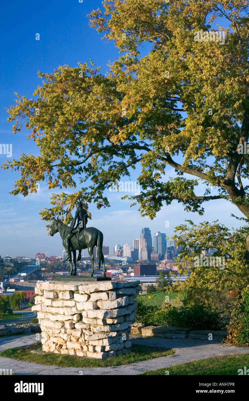 Statue of 'The Scout', Penn Valley Park, Kansas City, Missouri, USA ...