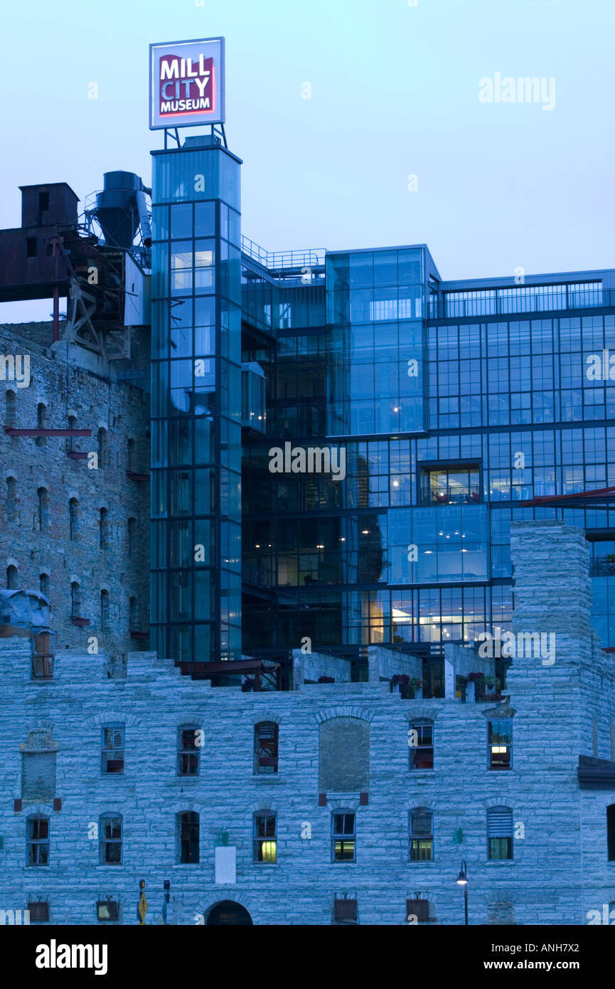 Mill City Flour Mill Museum, Minneapolis, Minnesota, USA Stock Photo ...
