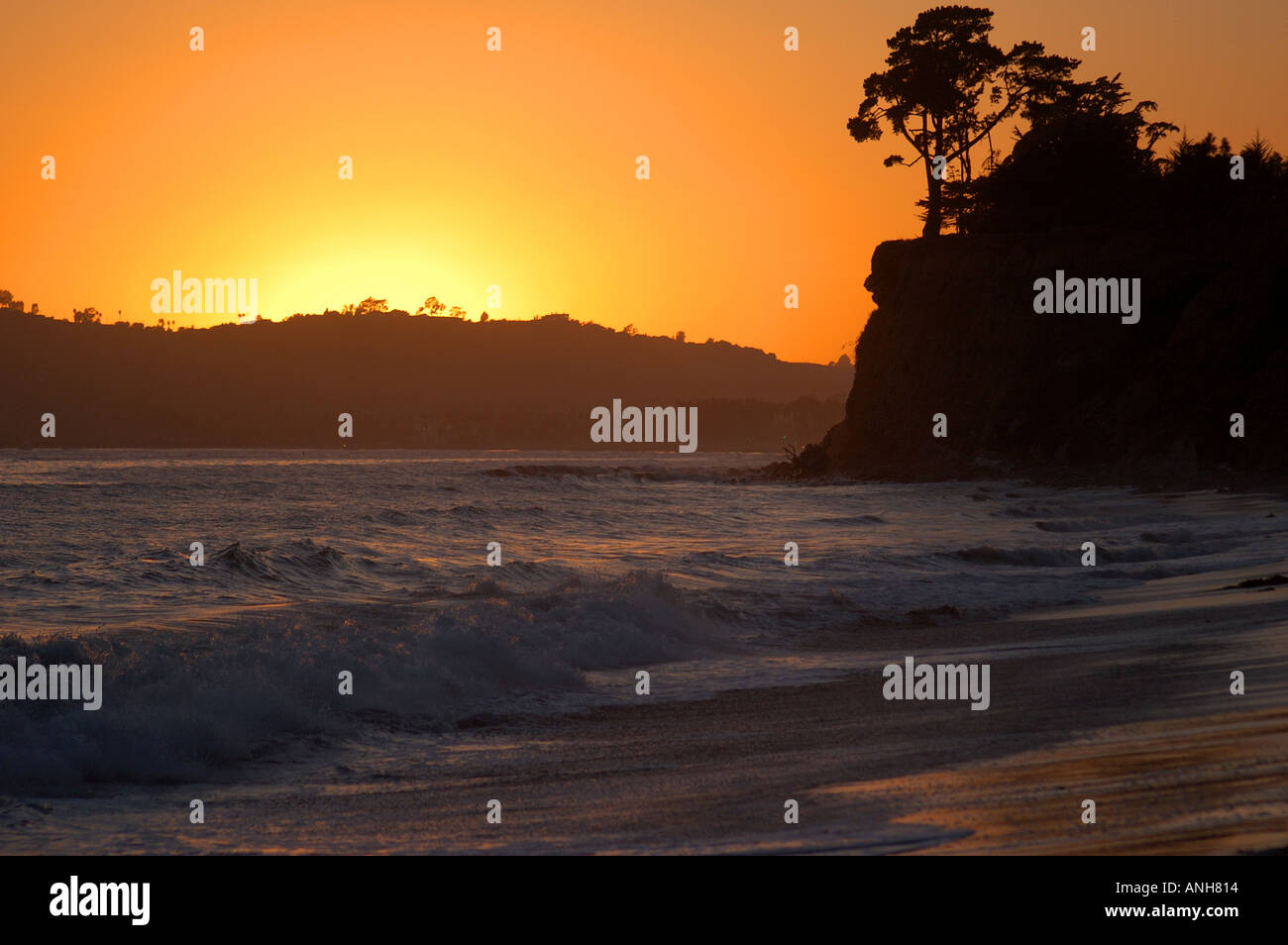 Butterfly Beach Sunset Stock Photo - Alamy