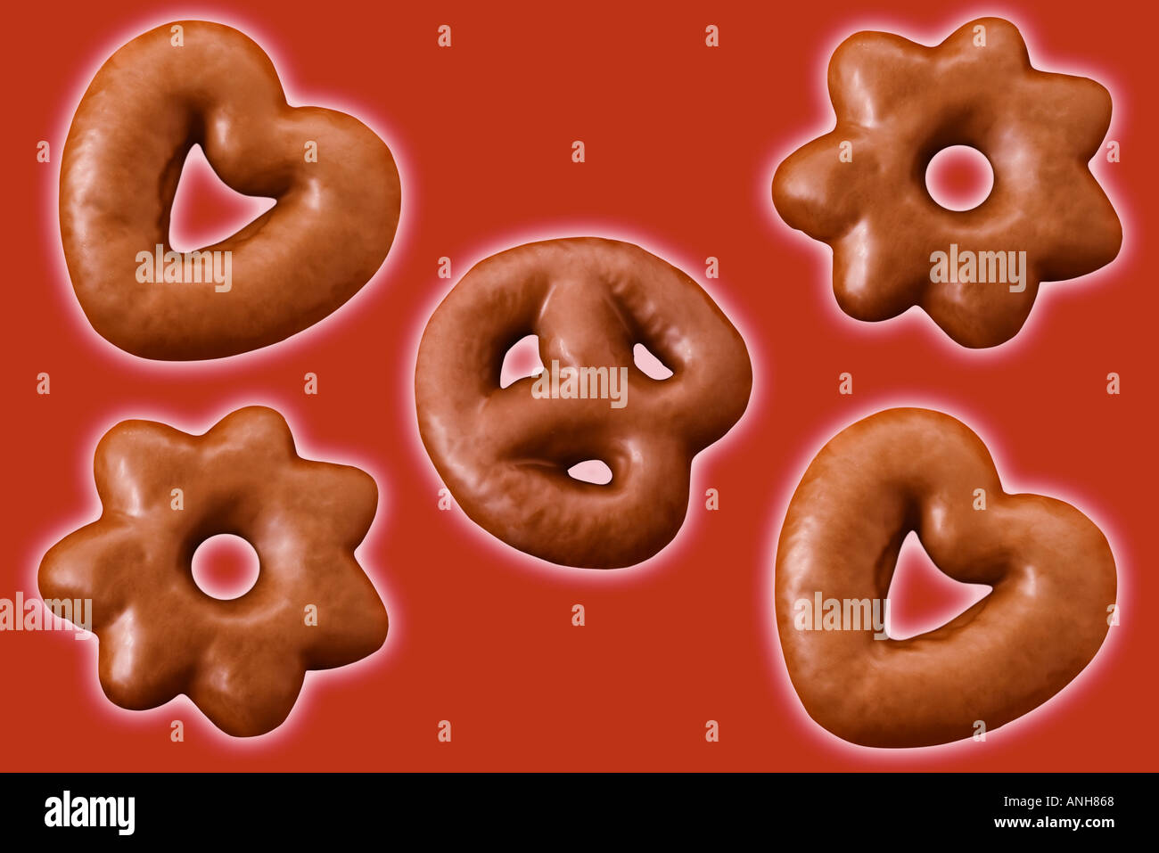 Chocolate covered gingerbread cakes Stock Photo - Alamy