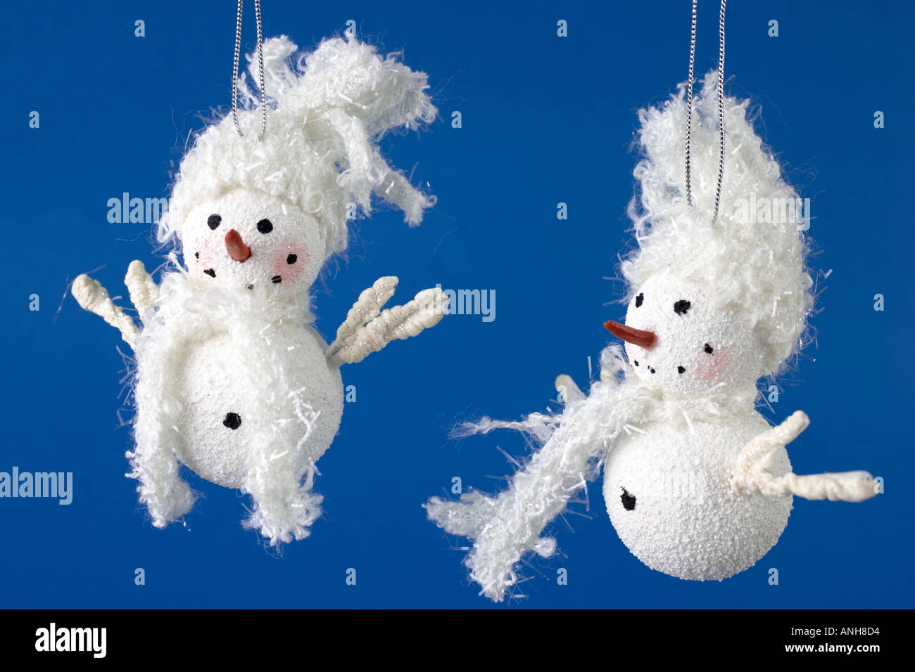 Two miniature snowmen hi-res stock photography and images - Alamy