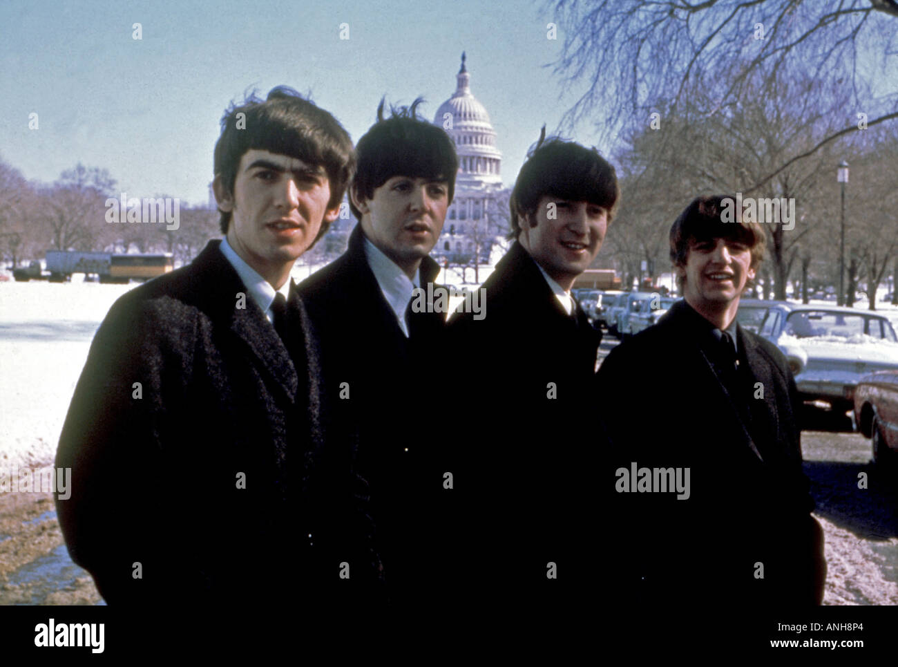 BEATLES outside the Capitol Building in Washington during their August ...