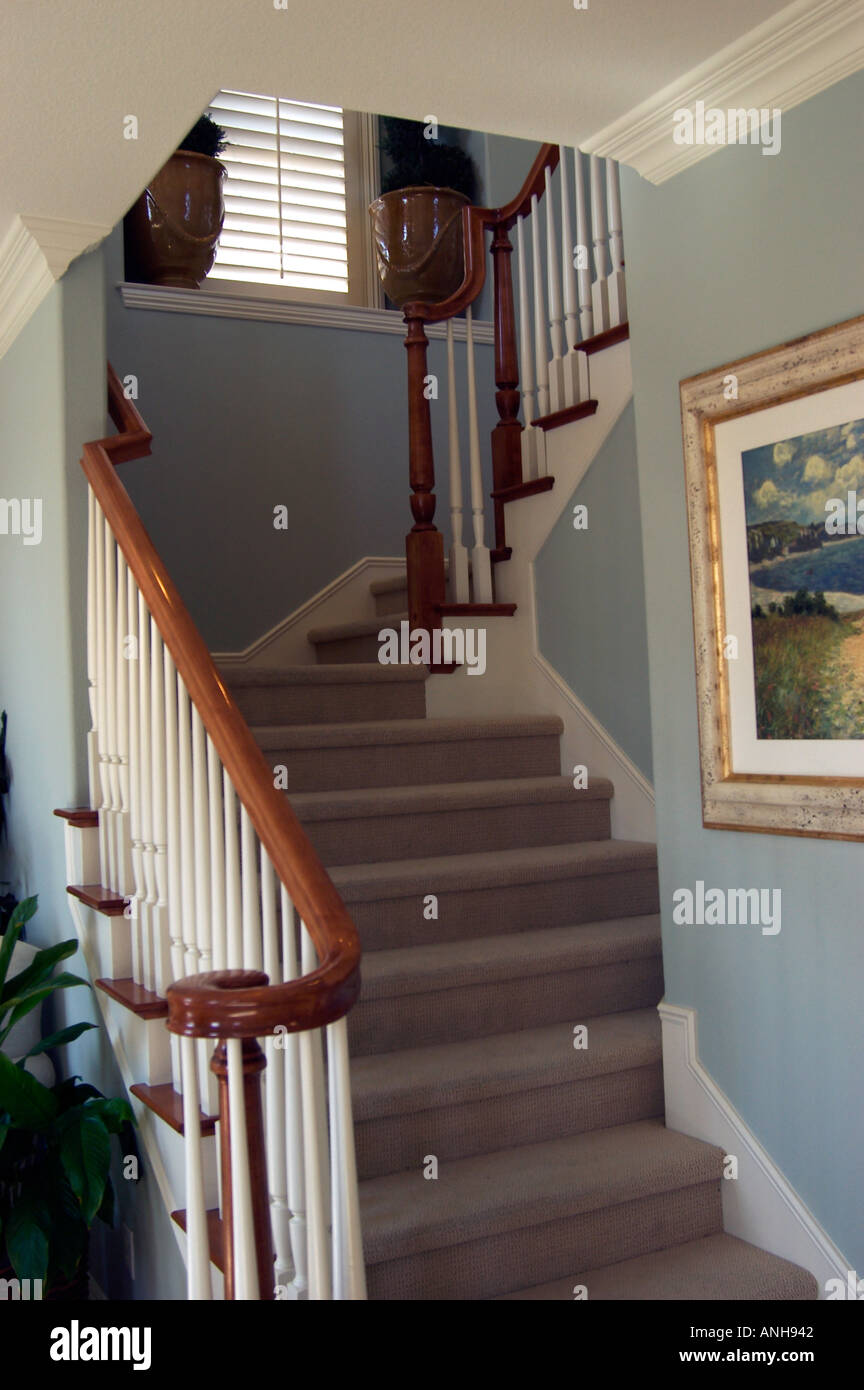 home stairs interior Stock Photo - Alamy