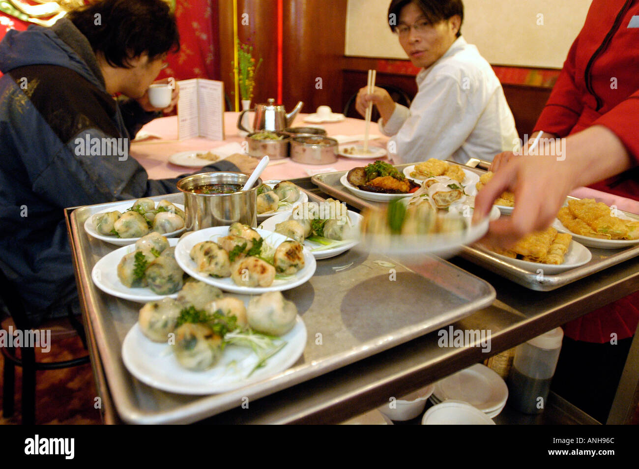 Dim Sum lunch is served at Ocean Port Seafood Restaurant in Brooklyn ...