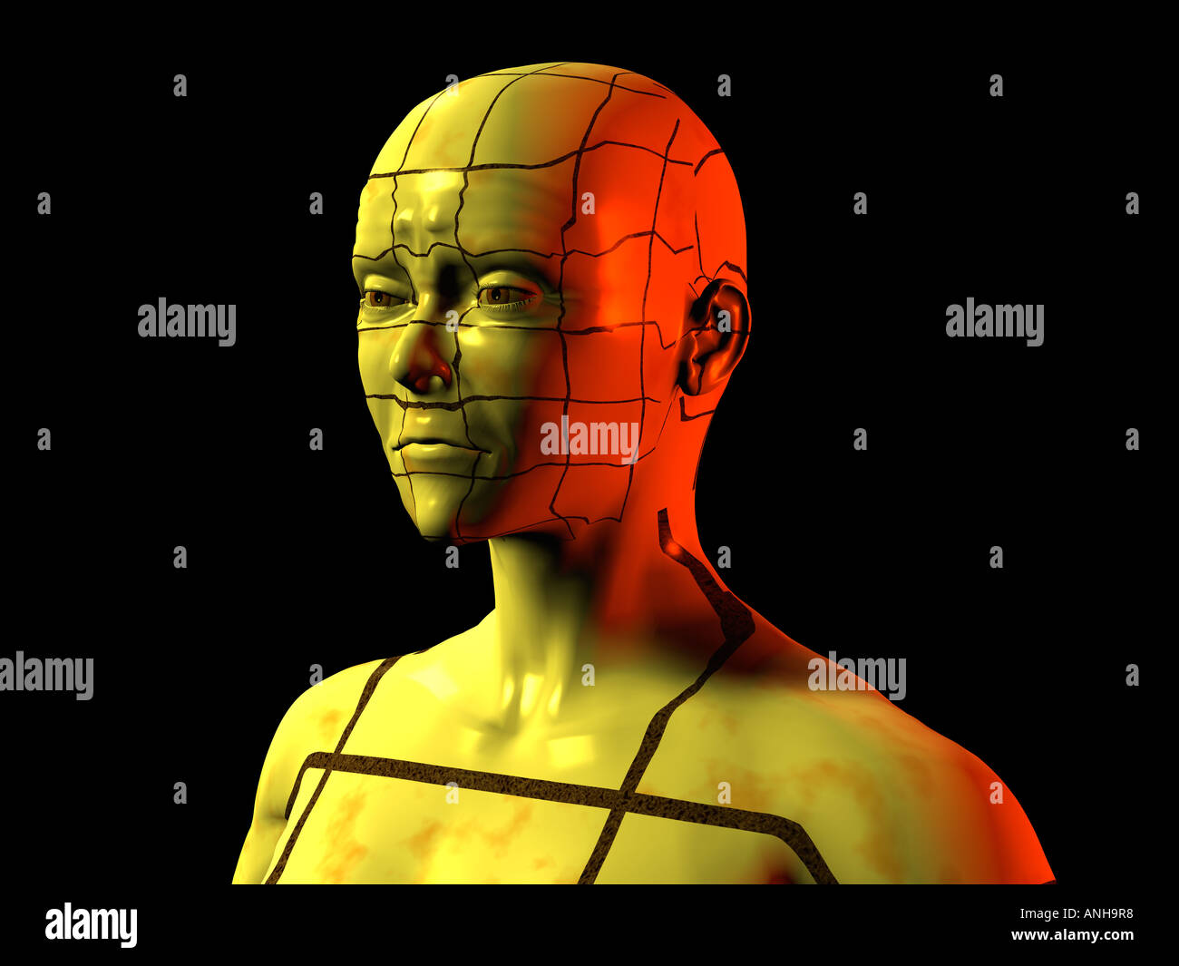 Model Face expressing Pain Stock Photo - Alamy